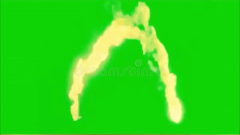 Real Fire Ball Element on Green Screen Background, Blast, Light Yellow ...