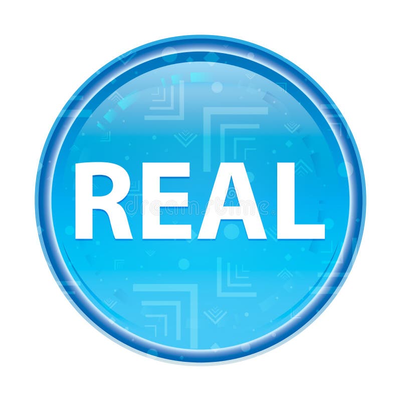 Real Floral Blue Round Button Stock Illustration - Illustration of ...