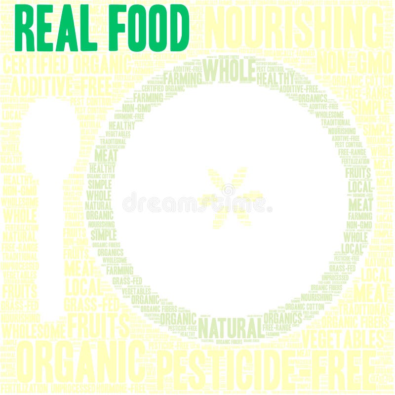 Real Food Word Cloud stock vector. Illustration of vegetables - 146648559