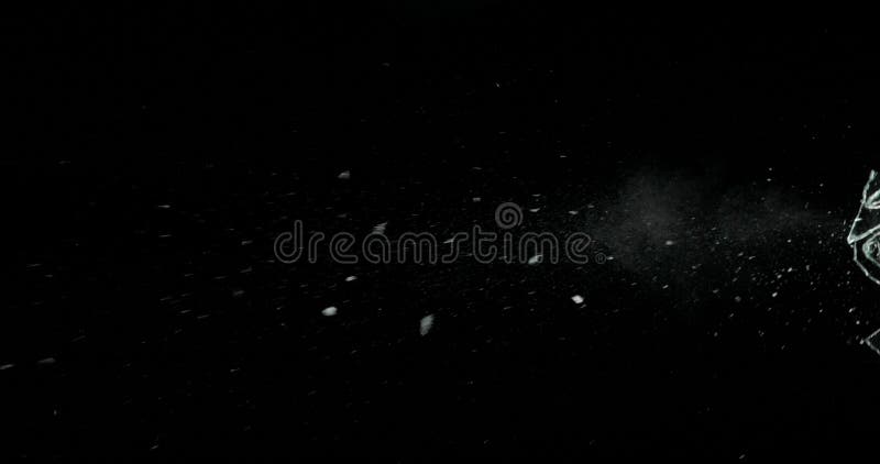 Real Frost on a Window Black Background. Stock Illustration ...