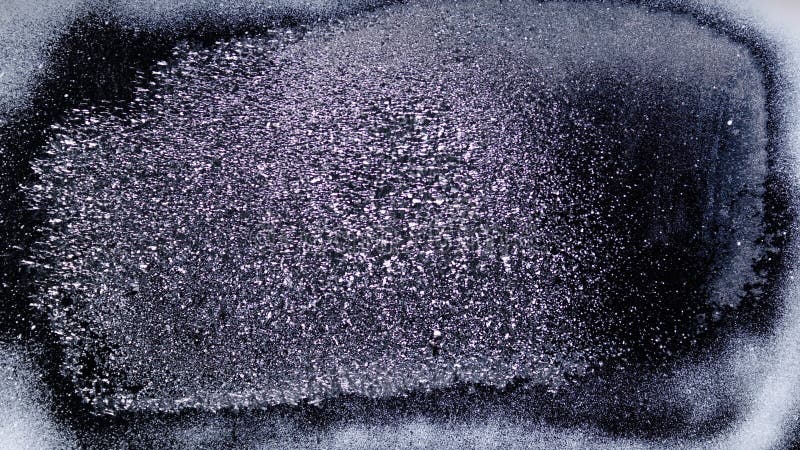 Real Frost on a Window Black Background. Stock Video - Video of cool ...