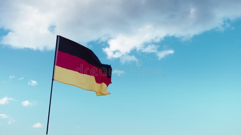 Real German Flag in the Sky Stock Video - Video of europe, flag: 262205919