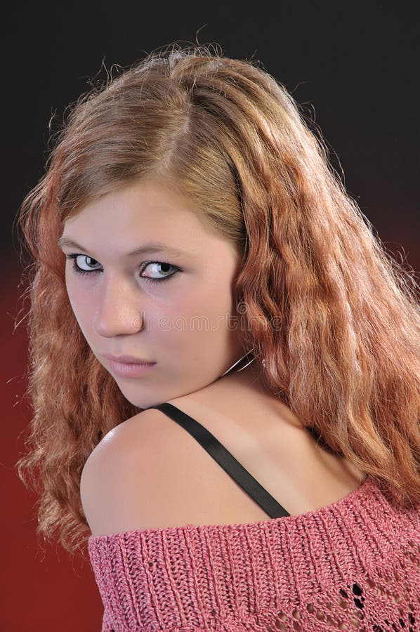 Portrait of beautiful girl stock photo. Image of teenager - 14831314