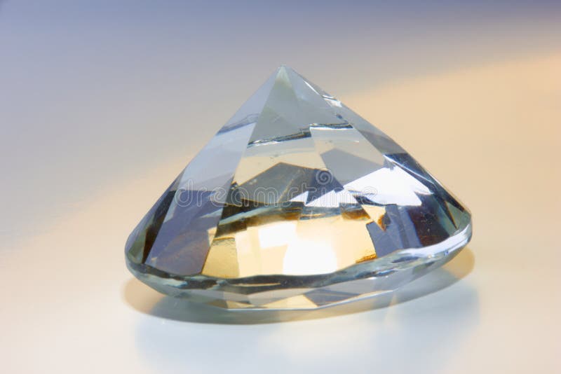 Real Glas Objects with Shadows Formed As Diamond on White Table Stock ...