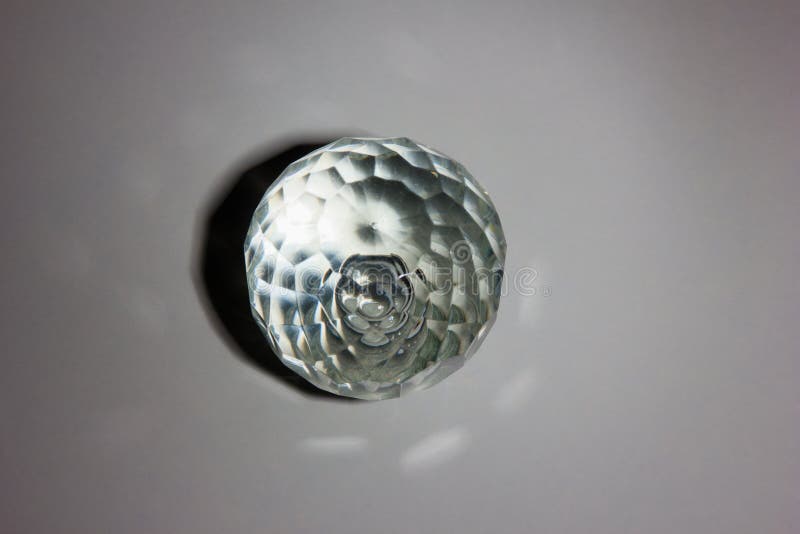 Real Glas Objects with Shadows Formed As Diamond on White Table Stock ...