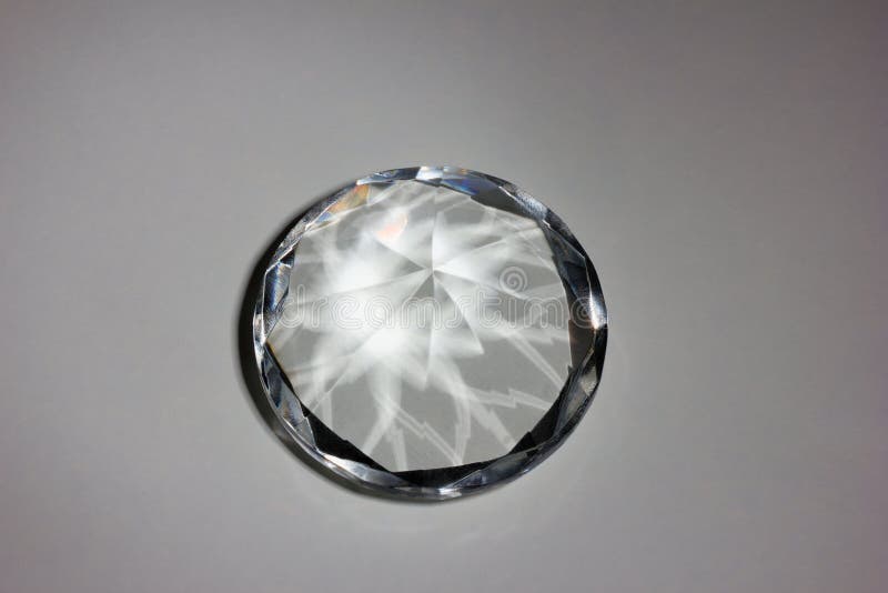 Real Glas Objects with Shadows Formed As Diamond on White Table Stock ...