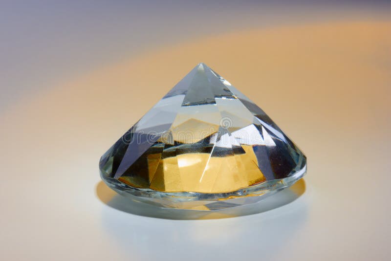 Real Glas Objects with Shadows Formed As Diamond on White Table Stock ...