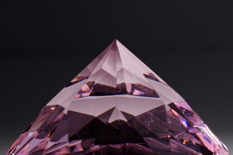 Real Glass Object with Shadows Formed As Diamond on White Table Stock ...