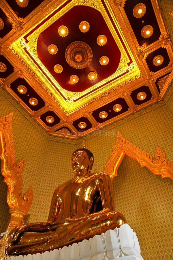 Real Golden buddha stock photo. Image of buddha, statue - 23608348
