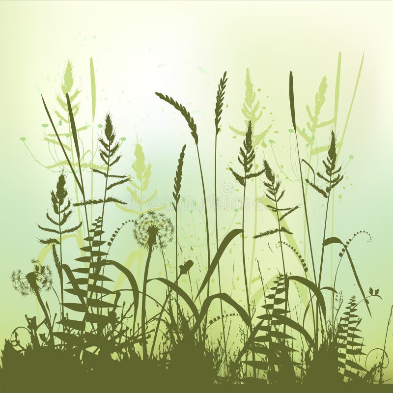 Real Grass Silhouette - Vector Stock Vector - Illustration of lawn ...
