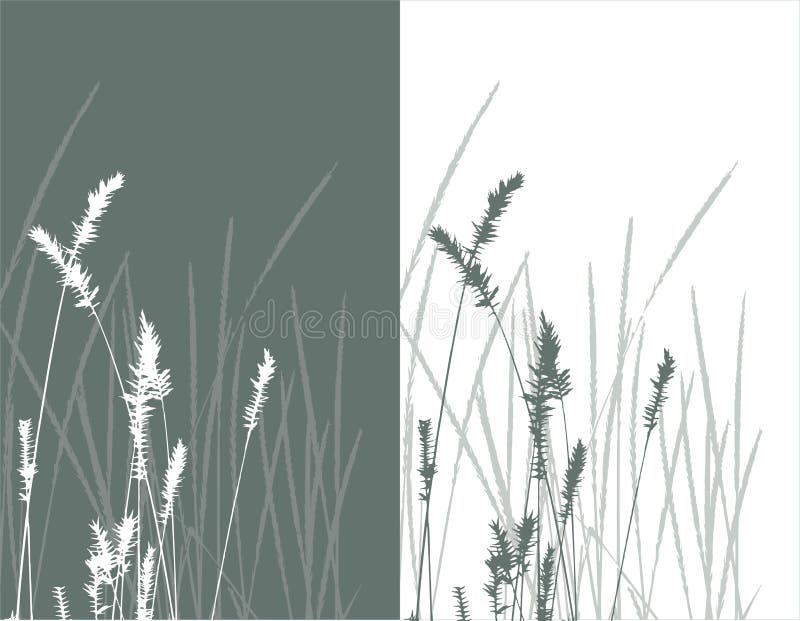 Real Grass Silhouette - Vector Stock Vector - Illustration of grass ...