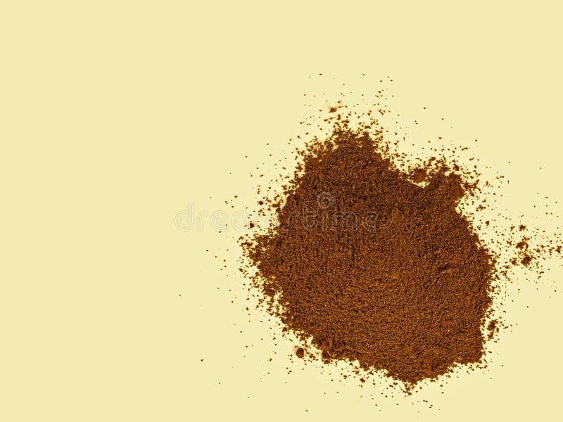 Real Ground Coffee on Pale Background Stock Image - Image of pale, pile ...