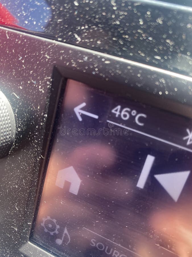 Real Hot Temperature Digital Gauge Close Up Still Stock Image - Image ...