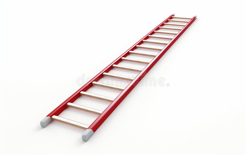 Real Image Agility Ladder on White Stock Illustration - Illustration of ...