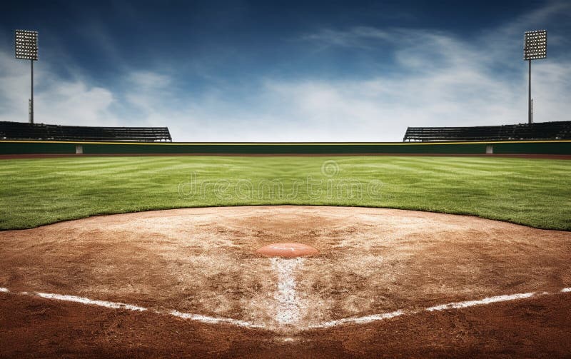 Real Image Baseball Field Chalk on White Stock Photo - Image of graphic ...