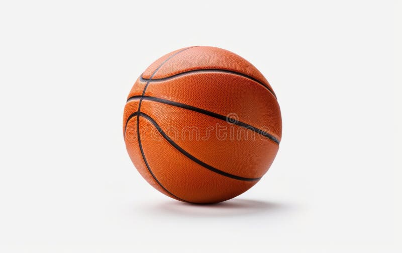 Real Image Basketball on White Stock Image - Image of shot, placement ...