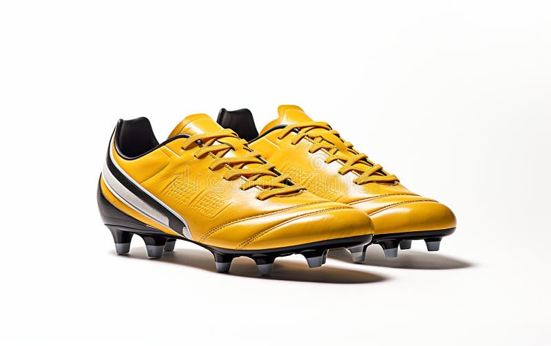 Real Image Football Boot on White Stock Illustration - Illustration of ...