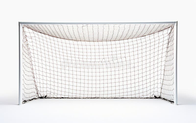 Real Image Goal Net on White Stock Photo - Image of frame, swing: 344452084