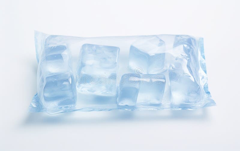Real Image Ice Pack on White Stock Illustration - Illustration of ...