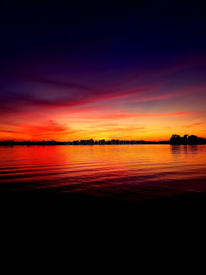 Real Life Painting of a Sunset Stock Image - Image of life, sunset ...