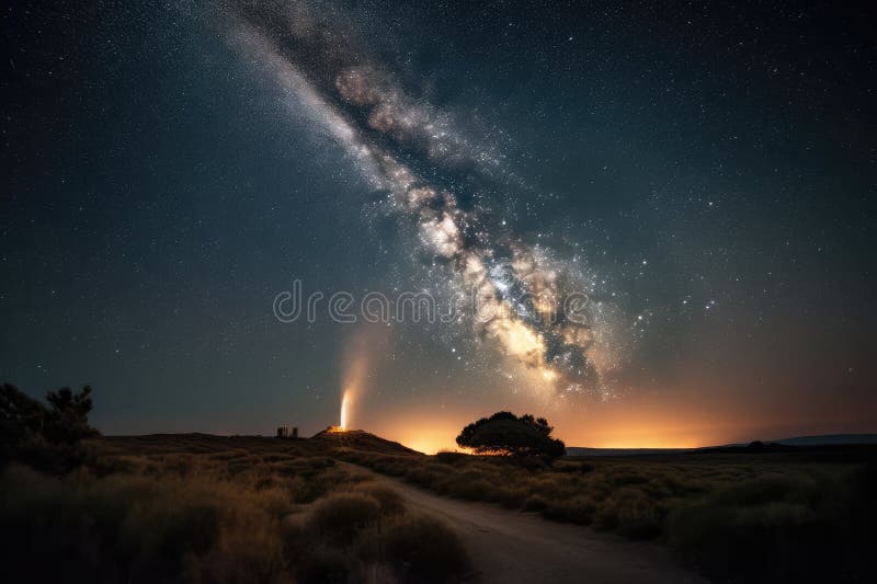 Real-life Rocket Launch with Flames and Smoke Visible from the Launch ...
