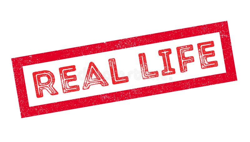 Real Life rubber stamp stock vector. Illustration of authenticity ...