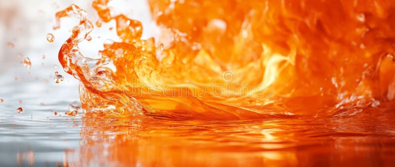 A Real Line of Flames, Isolated on a Black Background. a Mockup of a ...