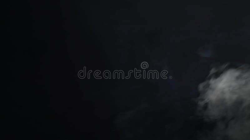 Real Live Action Smoke on Black Background Stock Footage - Video of ...
