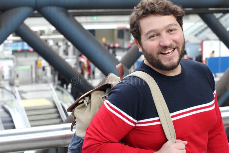 Real Looking Healthy Guy Smiling at Camera Stock Photo - Image of ...