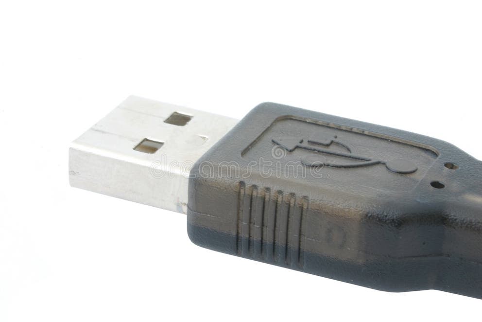 Real macro of USB plug stock image. Image of background - 415643