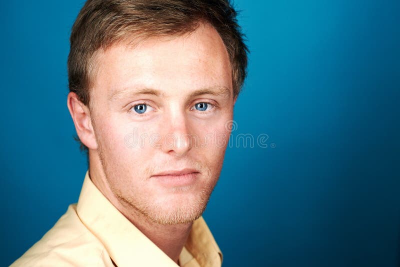 Real man face stock image. Image of handsome, serious - 33713265