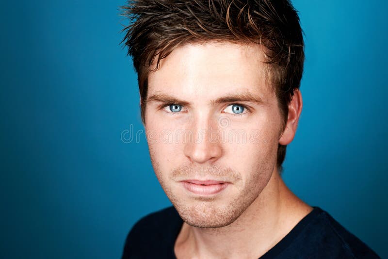 Real man face stock image. Image of closeup, profile - 33714859