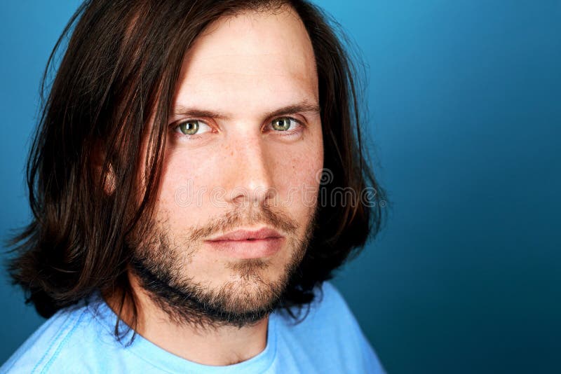Real man face stock image. Image of masculine, serious - 33714207