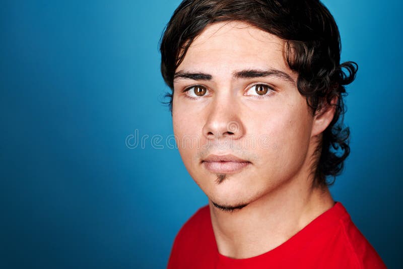 Real man face stock image. Image of masculine, serious - 33714207