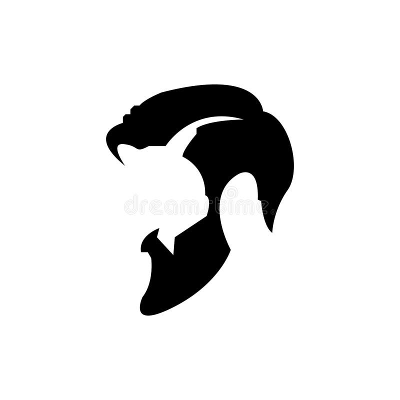 Real Man Masculine Beard Symbol Vector Logo Stock Vector - Illustration ...