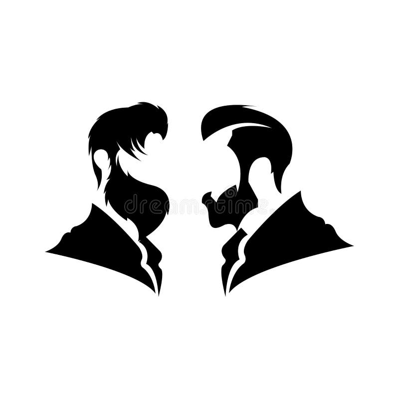 Real Man Masculine Beard Symbol Vector Logo Stock Illustration ...