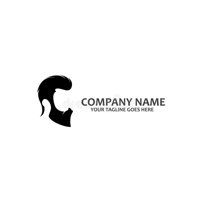 Real Man Masculine Beard Symbol Vector Logo Stock Vector - Illustration ...