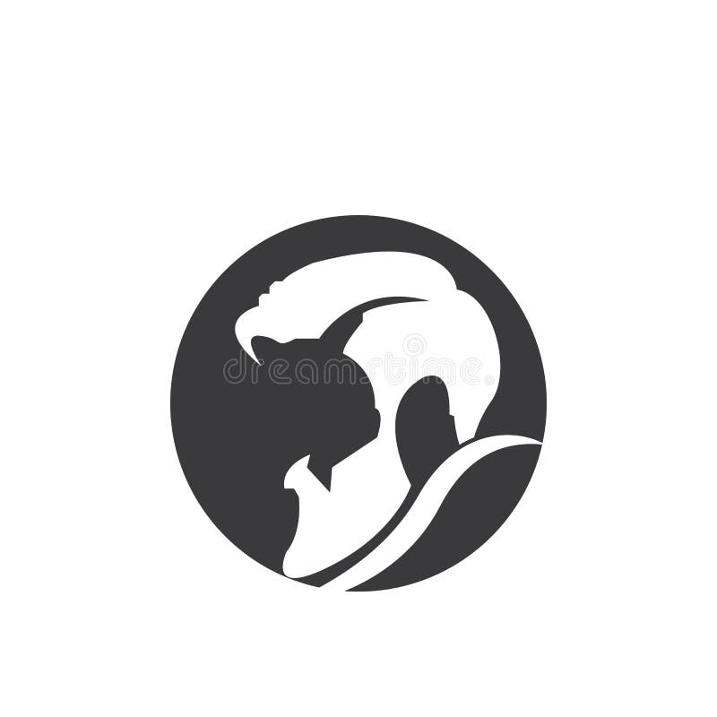 Real Man Masculine Beard Symbol Vector Logo Stock Vector - Illustration ...