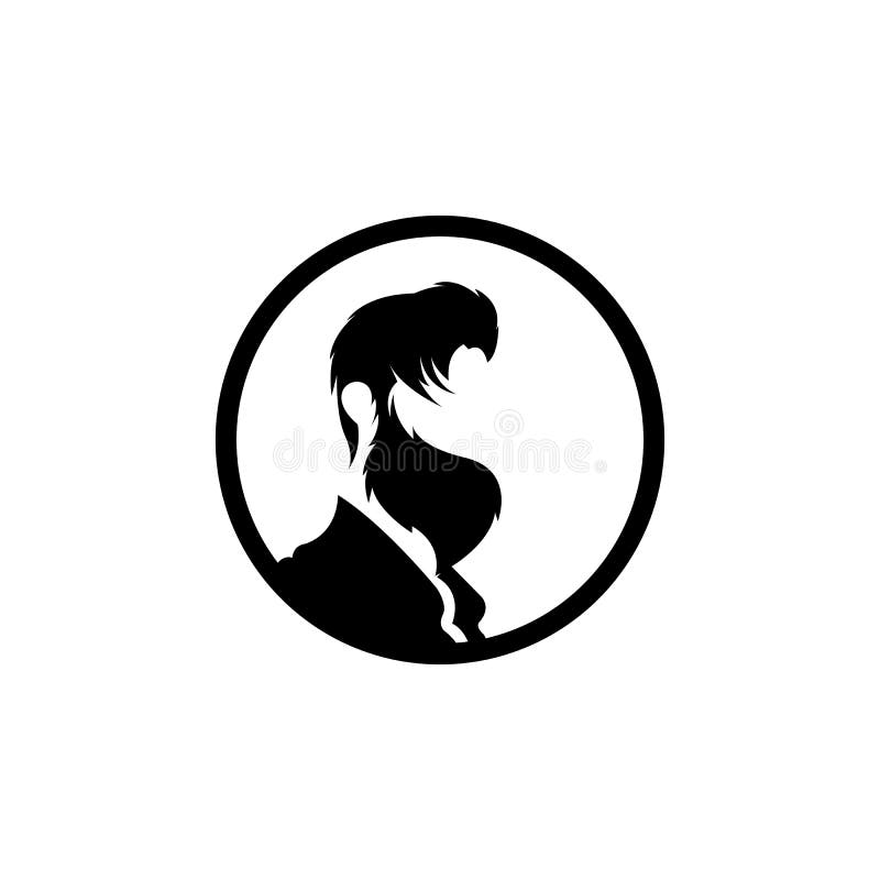 Real Man Masculine Beard Symbol Vector Logo Stock Vector - Illustration ...