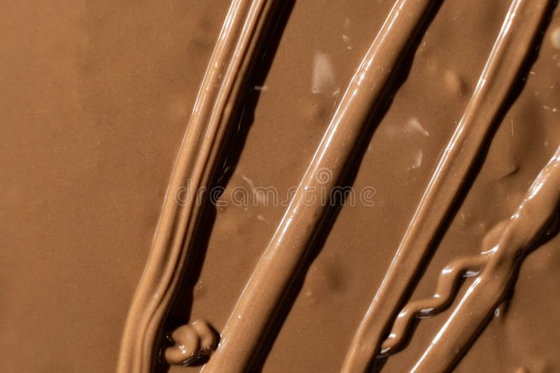 Real Melted Milk Chocolate Top View, Chocolate Texture. Stock Photo ...