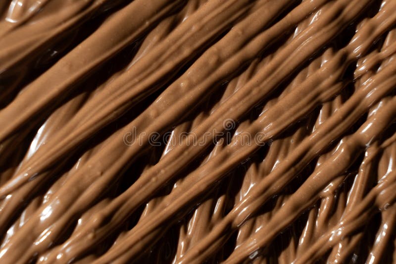 Real Melted Milk Chocolate Top View, Chocolate Texture. Stock Photo ...