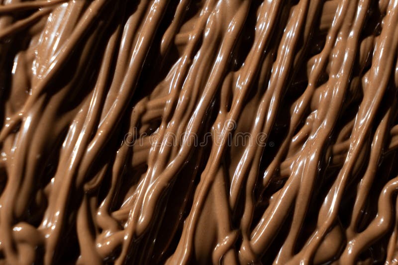 Real Melted Milk Chocolate Top View, Chocolate Texture. Stock Image ...