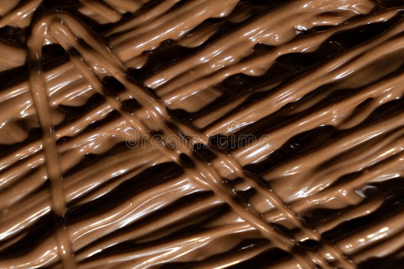 Real Melted Milk Chocolate Top View, Chocolate Texture. Stock Image ...
