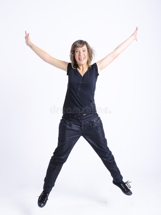 Real Middle Aged Pretty Woman Stock Photo - Image of middleaged ...