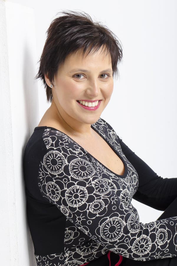 Real Middle Aged Pretty Woman Stock Photo - Image of healthy, stylish ...