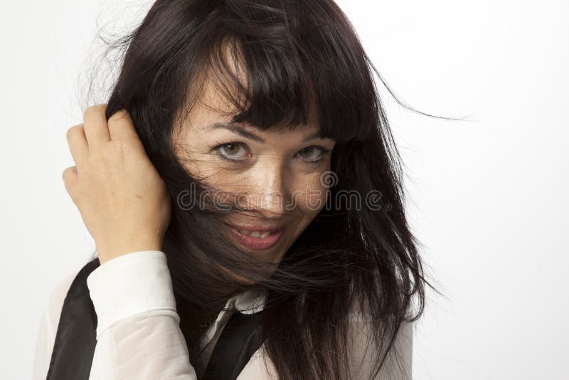 Real middle aged woman stock image. Image of joyful, stylish - 34580017