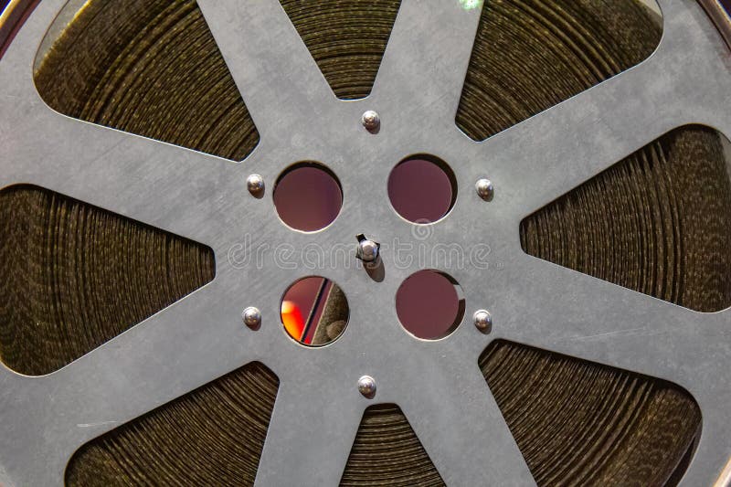 Real 35 Mm Film Projector Tape in the Old Studio Stock Photo - Image of ...