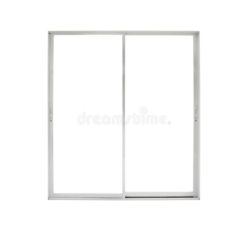 Real Modern House Door Window Frame Isolated on White Background Stock ...