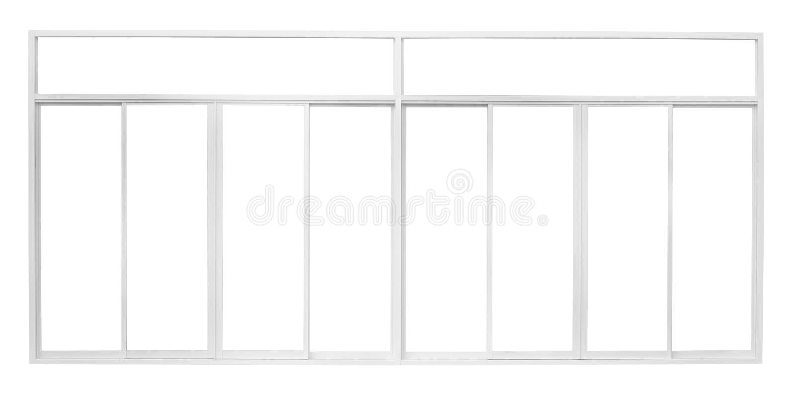 Real Modern House Window Frame Isolated on White Background Stock Image ...