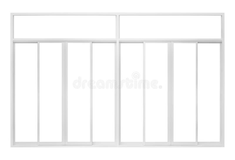 Real Modern House Window Frame Isolated on White Stock Photo - Image of ...